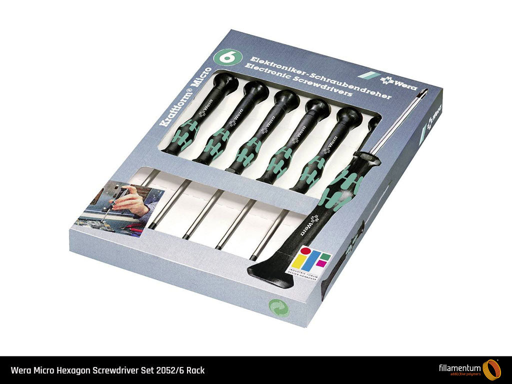 Wera Micro Hexagon Screwdriver Set 2052/6 Rack – Fillamentum.com